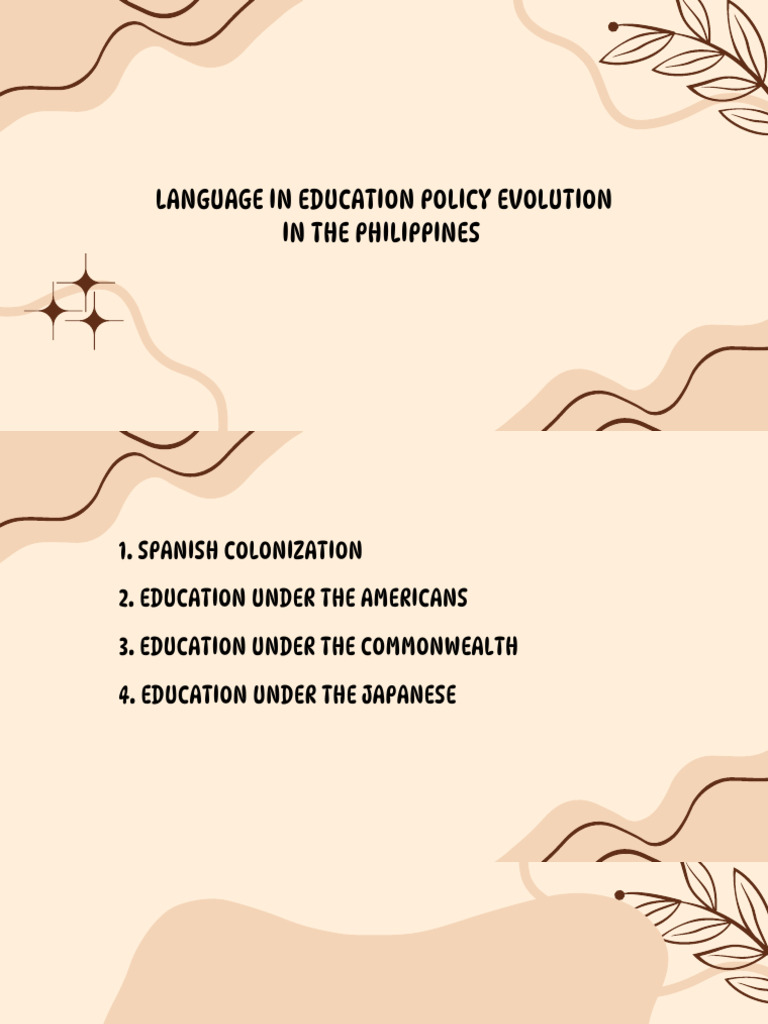 Language in Education Policy Evolution in The Philippines | PDF