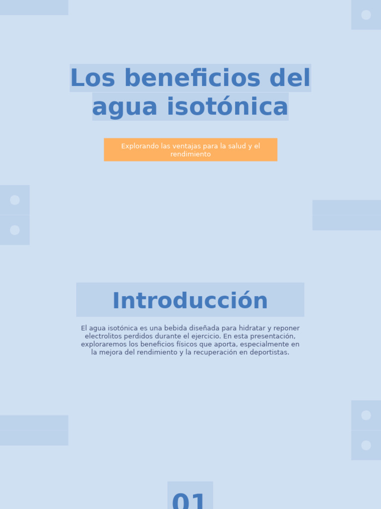 Los Beneficios Del Agua Isotonica | PDF | Agua | Electrólito