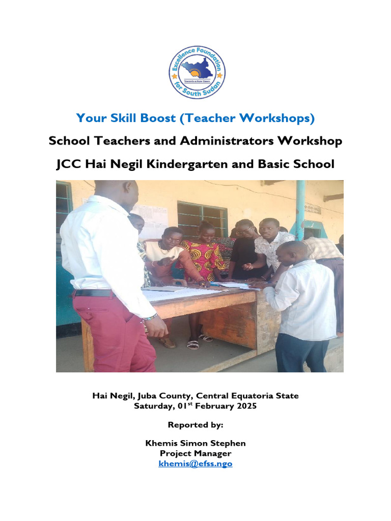 JCC Hai Negil Kindergarten and Basic School Teachers Workshop Report February 2025 | PDF ...