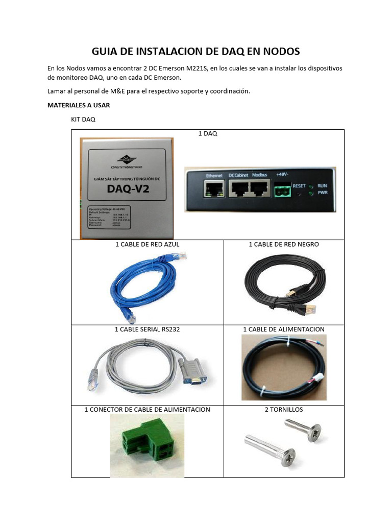 Guia de Instalacion de Daq en Nodos-2 | PDF | Ciencias de la ...