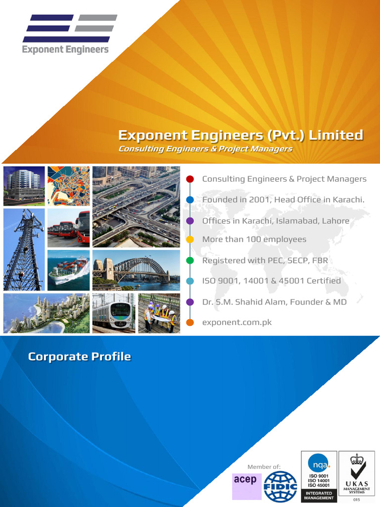 Company Profile - Exponent Engineers | PDF | Public Transport ...
