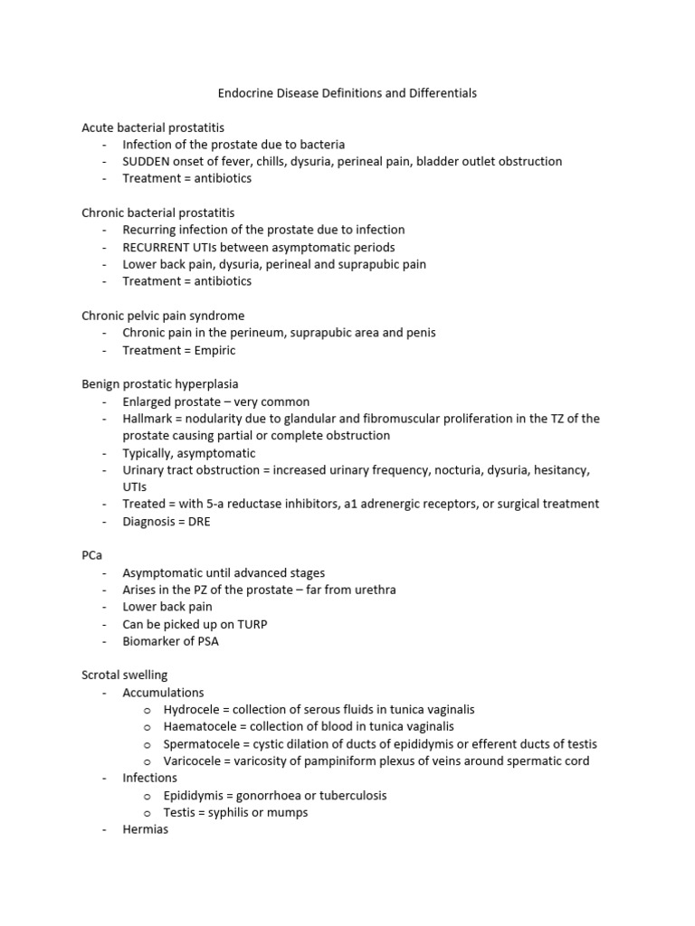 Endocrine Disorders: Prostate & Reproductive Health | PDF | Ovarian ...