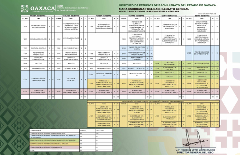 Mapa Curricular Nem Actualizado 2024 Compressed | PDF