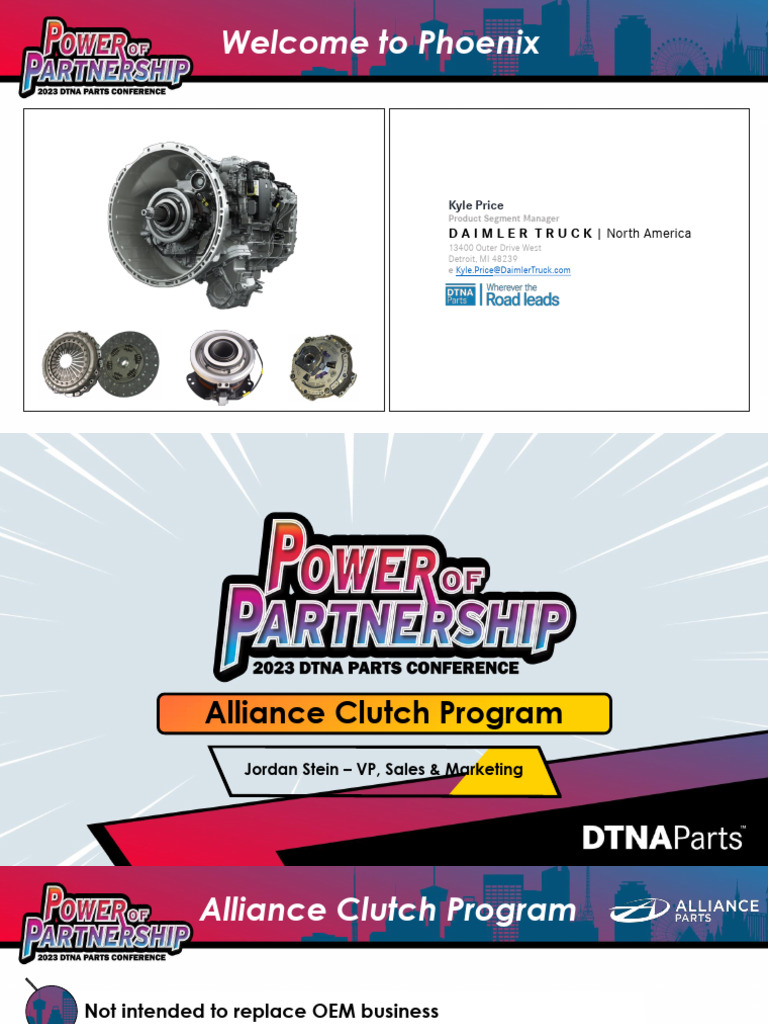 2023 Dtna Parts DPC Alliance Clutch - Detroit dt12 Presentation | PDF ...