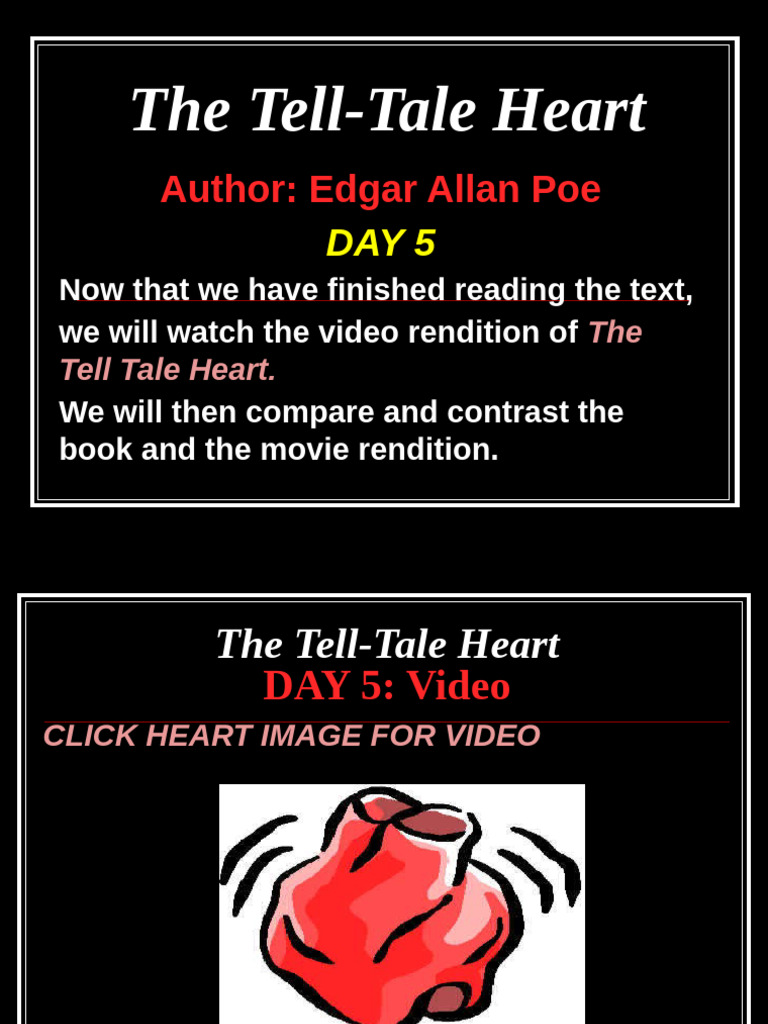 Literature Class: The Tell-Tale Heart | PDF