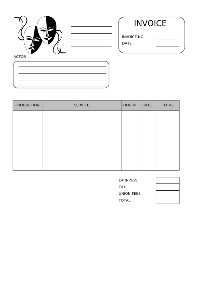 Actor Invoice 1 | PDF