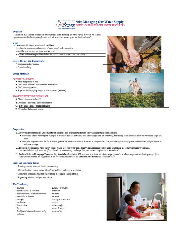 Water Crisis: Solutions and Case Studies | PDF | Water Scarcity | Water