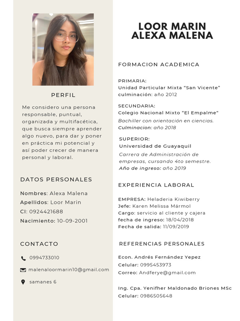 Currículum Adm | PDF