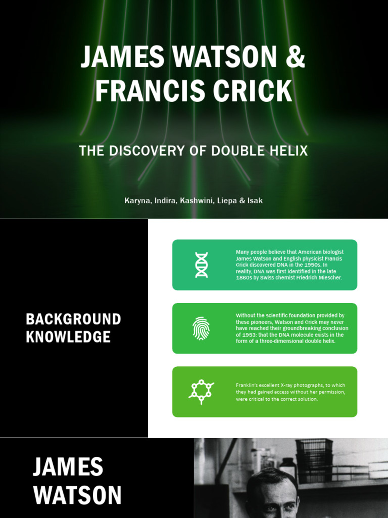 James Watson and Francis Orick | PDF | Francis Crick | Dna