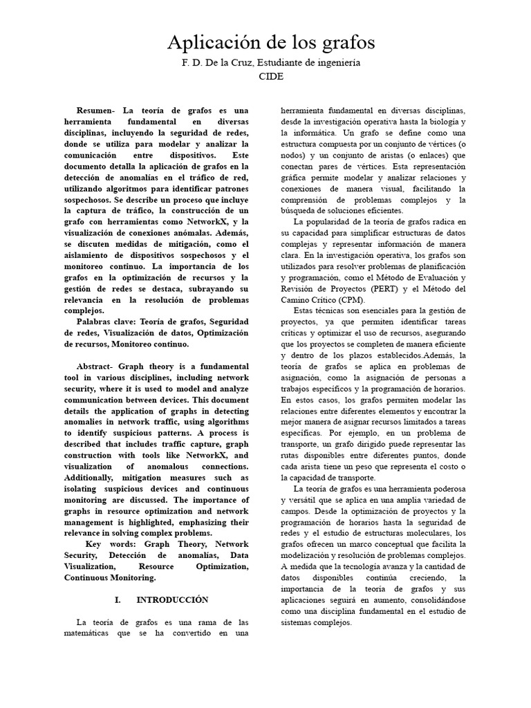 Aplicación de Los Grafos | PDF | La seguridad informática | Seguridad