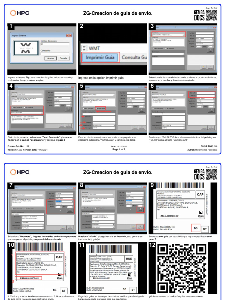 Creacion de guia zigo | PDF | Informática | Software