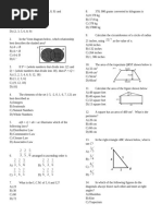 ATLIB Math Past Paper Practice | PDF