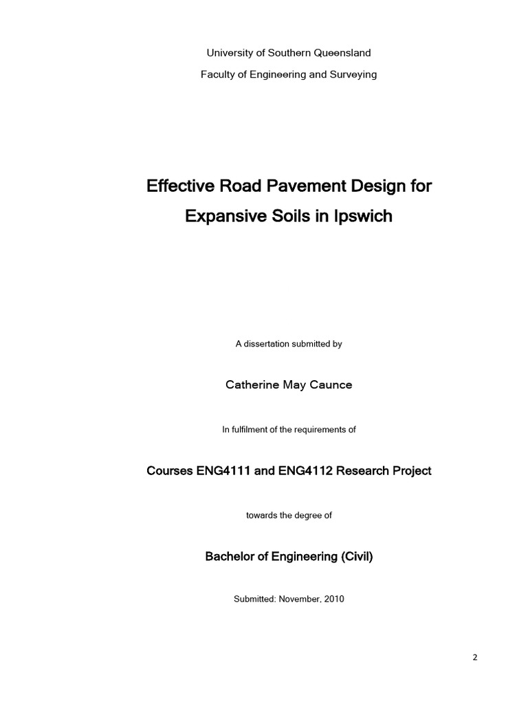 Road Pavement Design for Expansive Soils | PDF | Materials | Natural ...