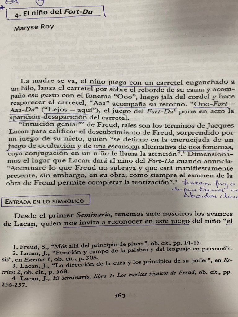 El Nino Del Fort Da | PDF