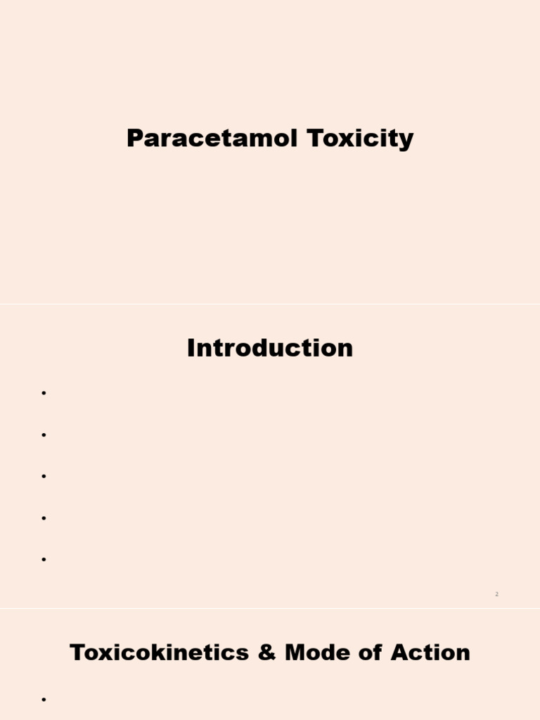 Paracetamol Toxicity Overview and Management | PDF | Benzodiazepine ...