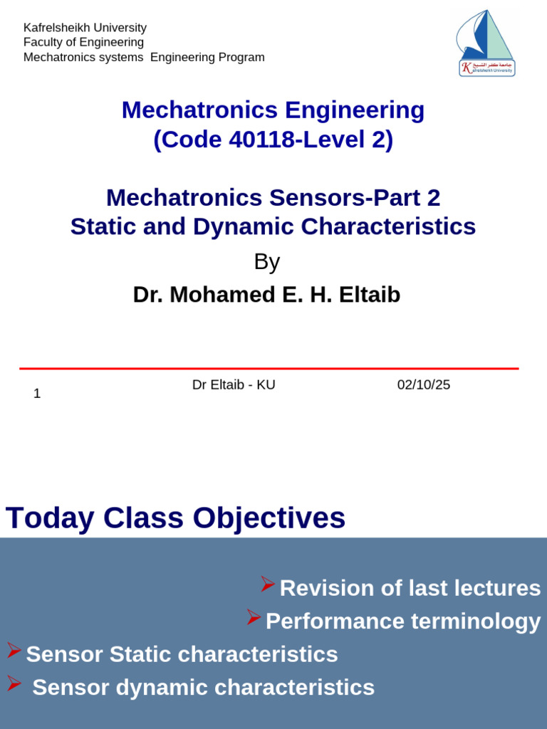 6-Mecha Sensor P2!23!24 | PDF | Sensor | Hysteresis