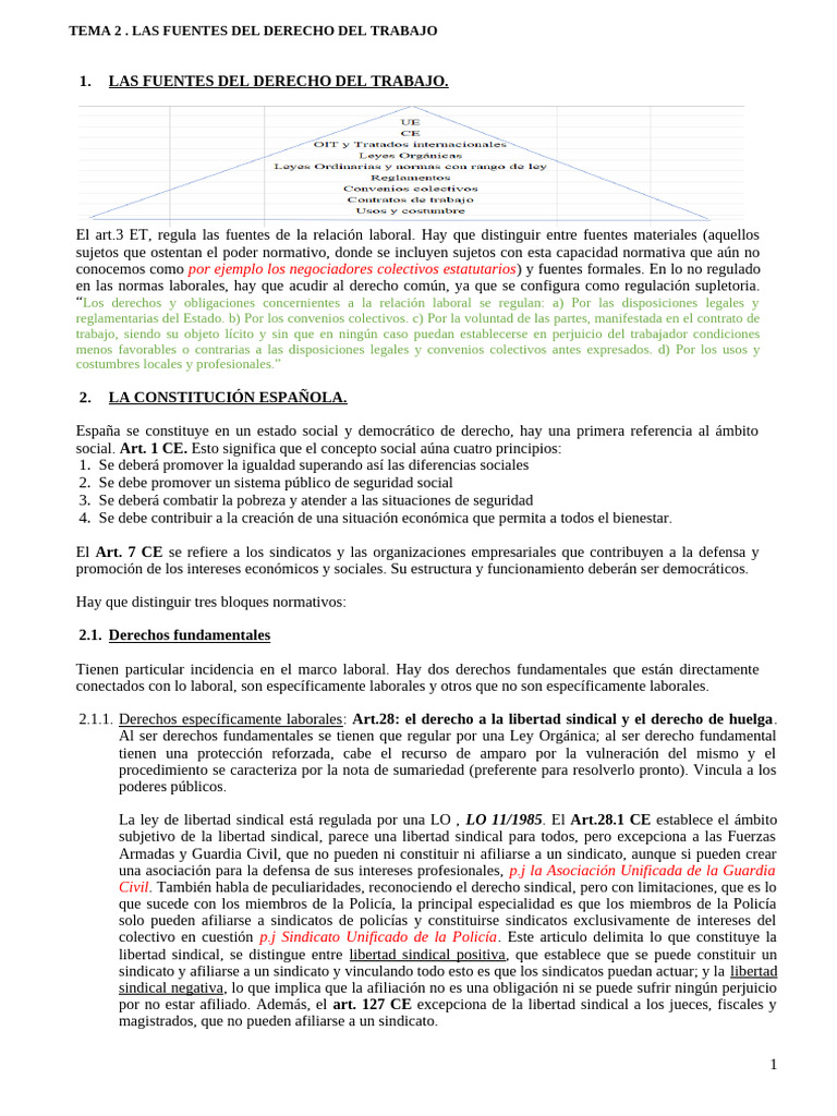 TEMA 2 - R | PDF | Organización Internacional del Trabajo | Derecho laboral