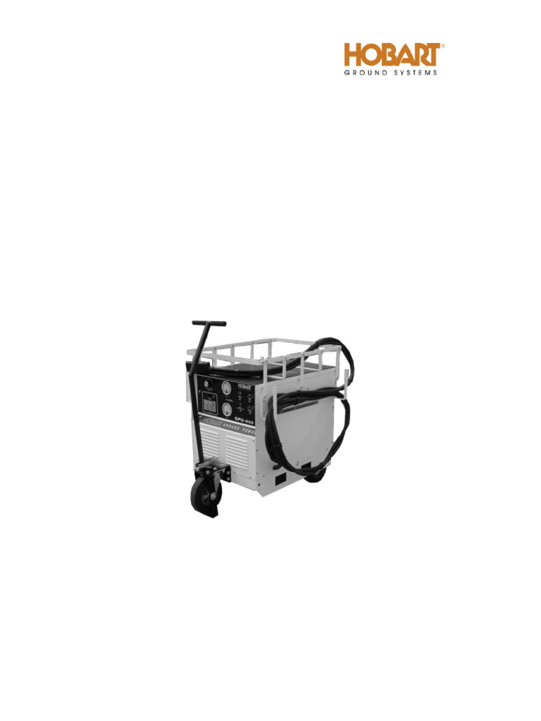 TUNGAR MOD. GPU-600 SERIES 500160-6xx OM 2101 OPERATION AND MAINTENANCE ...