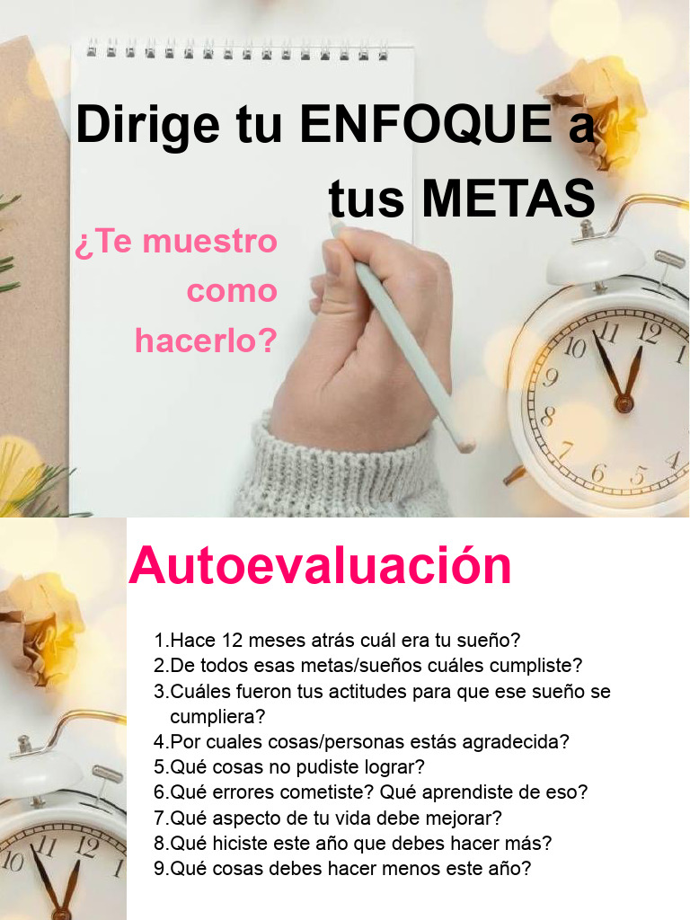 Enfoca tus Metas para el Éxito | PDF