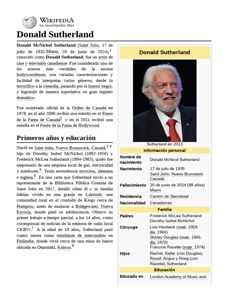 Donald Sutherland | PDF