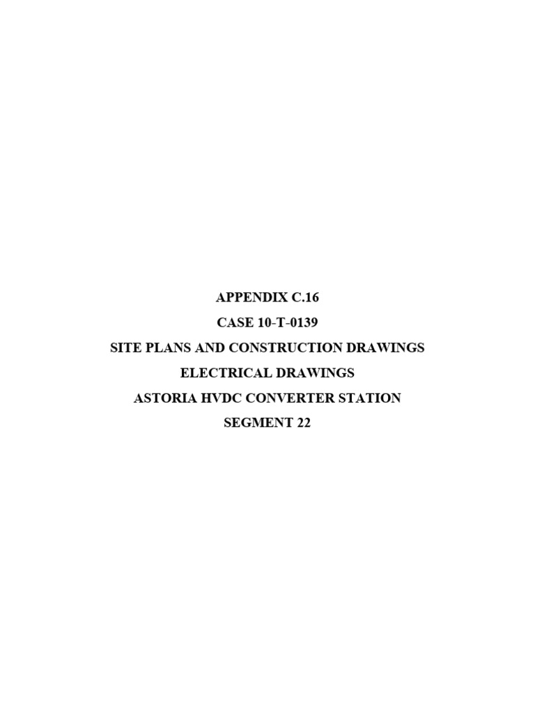 Appendix C.16. Electrical Drawings - Part 1 of 6 1 | PDF
