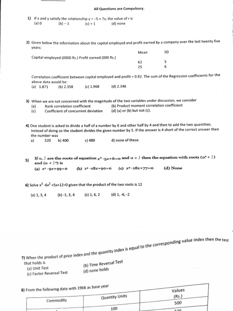 Maths 1 | PDF