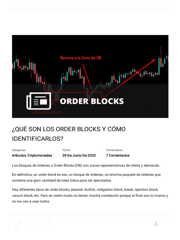 Order Blocks: Identificación y Tipos | PDF