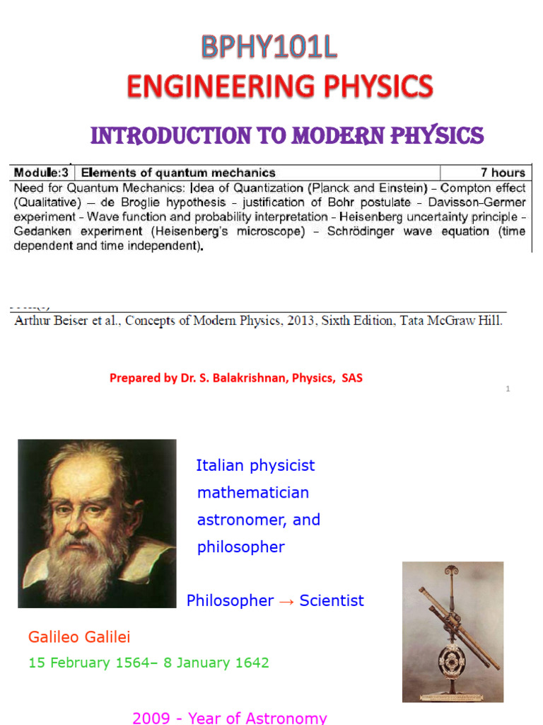 Introduction to Modern Physics | PDF