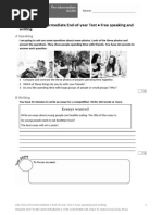 Life Vision Pre-Intermediate Unit 3 Test | PDF