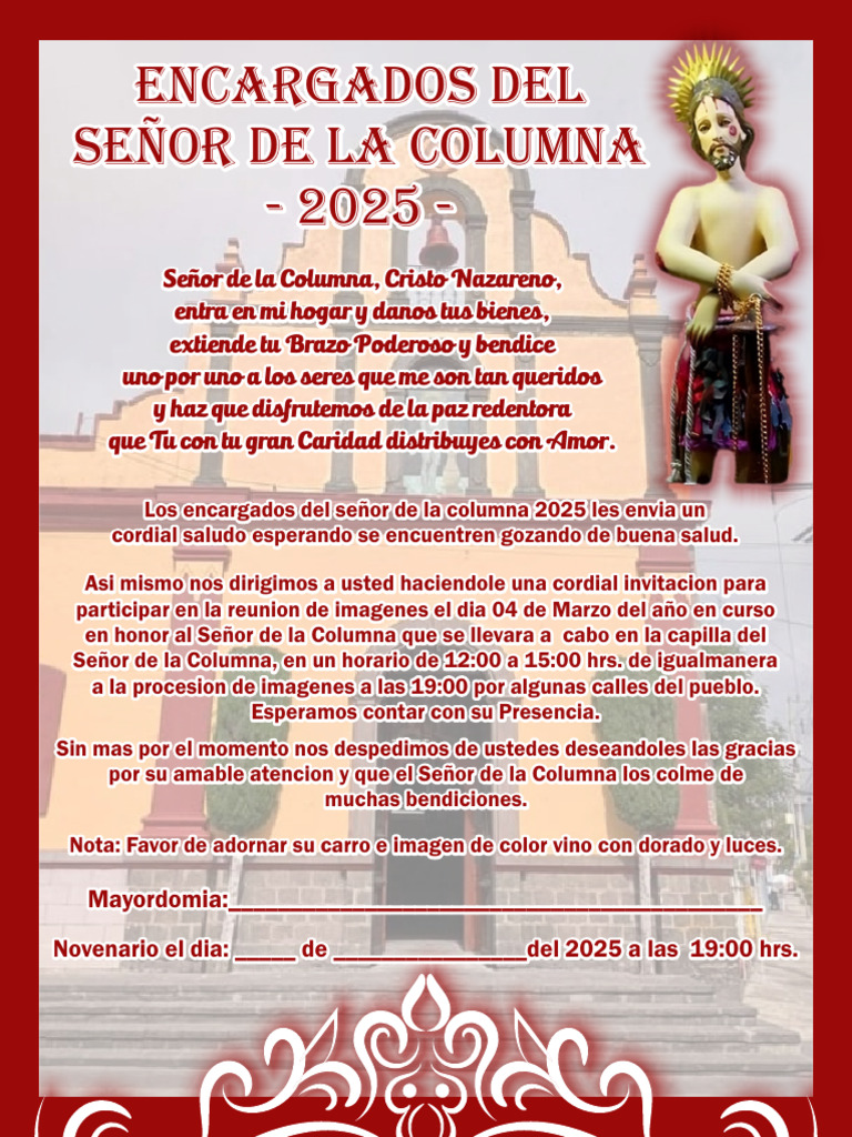 Invitacion Sr. de La Columna | PDF