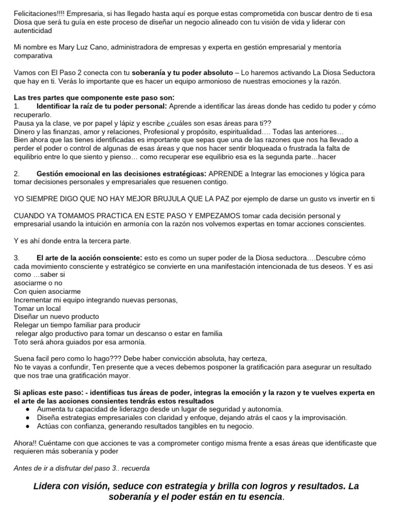 Texto Master Class | PDF