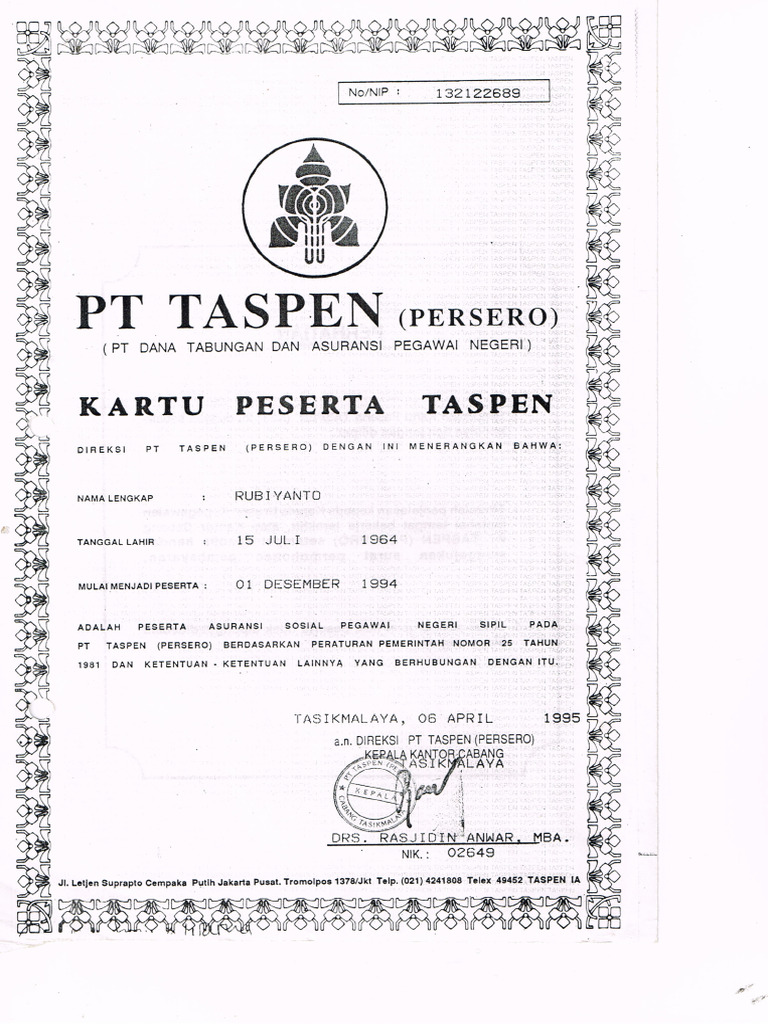 Taspen | PDF