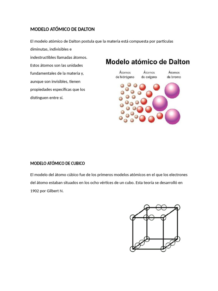 Modelo Atómico Con Informacion | PDF | Átomos | Mecánica cuántica