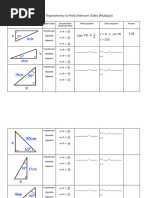 Trigonometry Worksheet T1 - Labelling Triangles | PDF