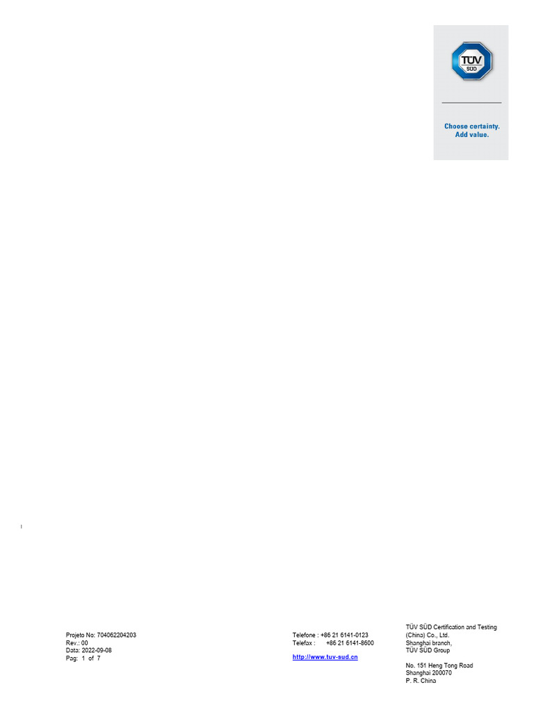 Inmetro Módulo - CP18-72H555W | PDF | Metrologia | Eletricidade