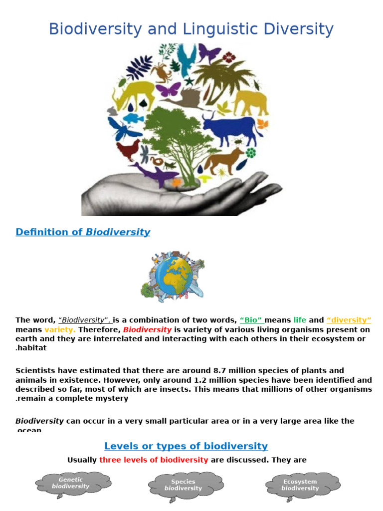 4 - Biodiversity and Linguistic Diversity | PDF | Biodiversity | Ecosystem