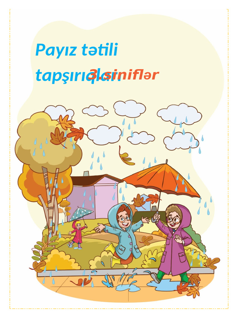 Payiz Tetili 3-Cü Sinif Ödənişli | PDF