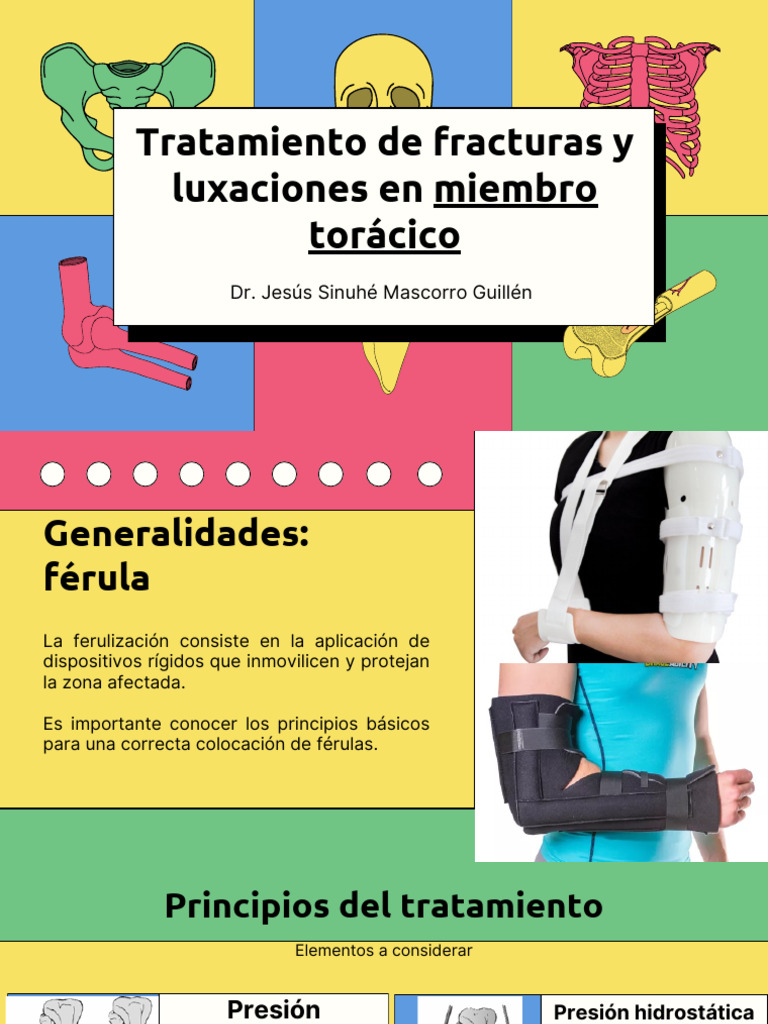 Tratamiento de Fracturas y Luxaciones en Miembro Torácico | PDF | Codo ...