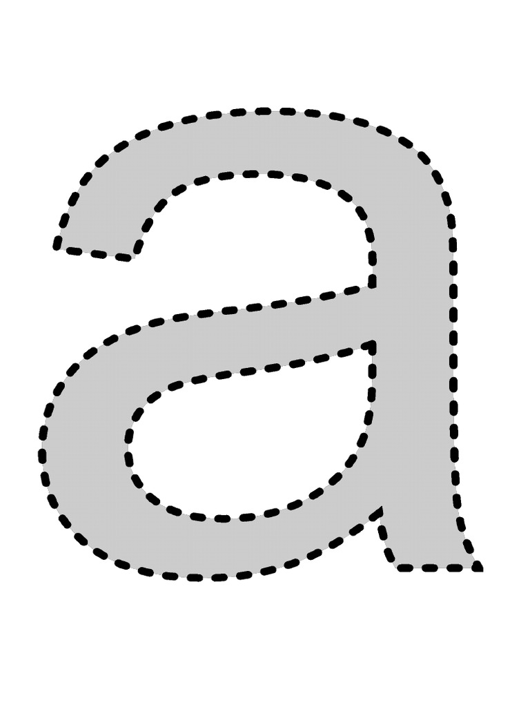 Alfabeto Punteado Letra Arial | PDF