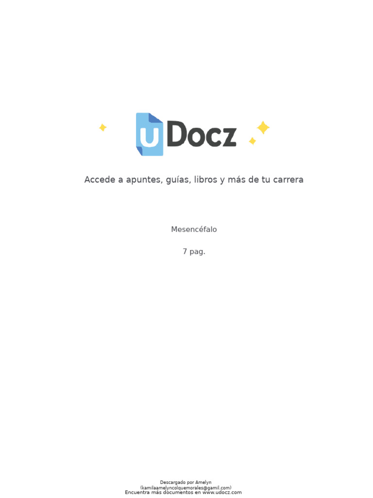 Mesencefalo Resumen 221794 Downloadable 6415004 | PDF | Anatomía humana ...