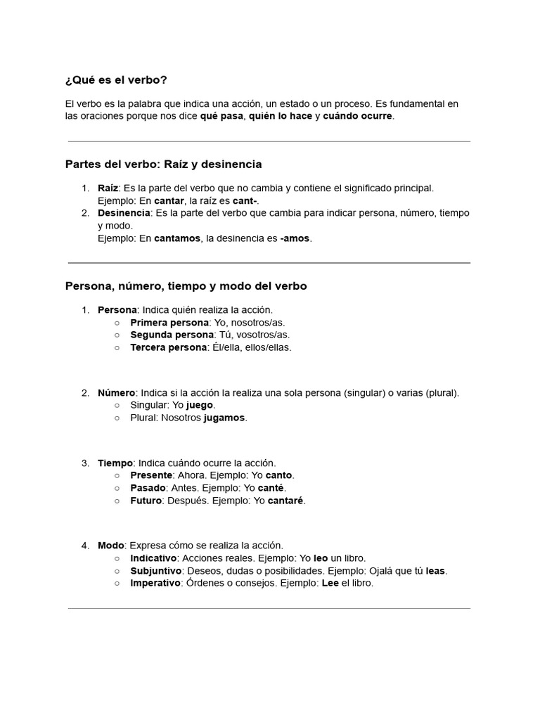 LENGUA | PDF | Verbo | Sintaxis