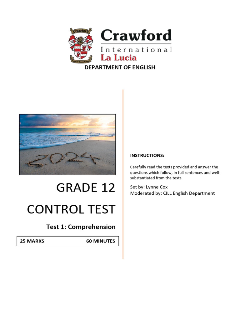 Comprehension Test 2024 | PDF | Buzz Feed | Artificial Intelligence