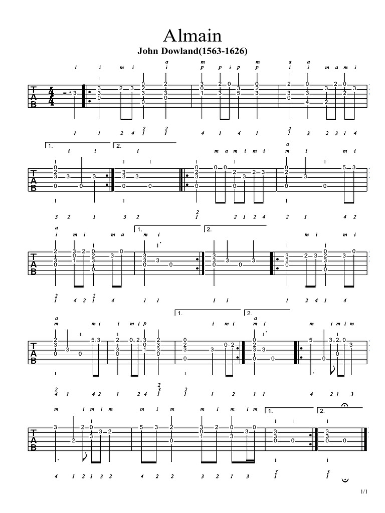 Dowland Almain | PDF