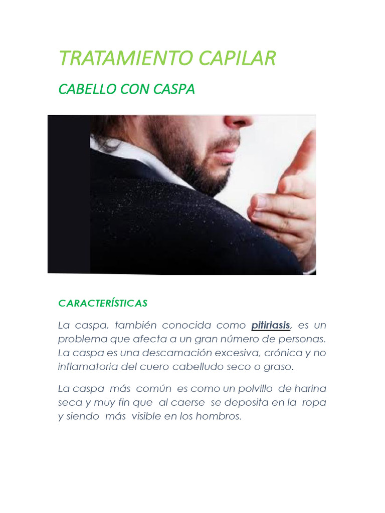 cabello con Caspa-1 | PDF | Pelo | Sistema tegumentario