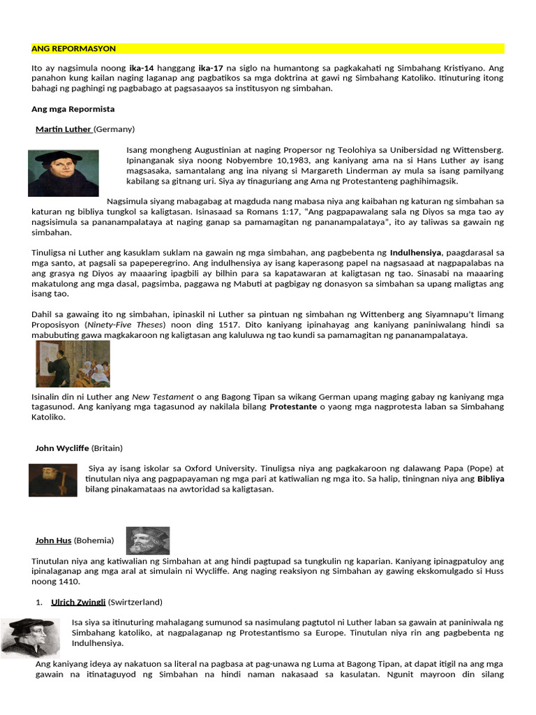 Lesson Plan 3 Repormasyon | PDF