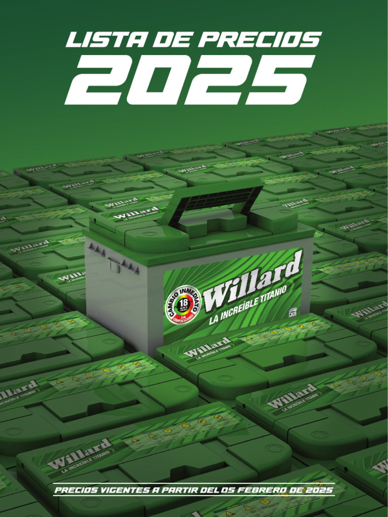 LISTA DE PRECIOS VERDE-S2025 | PDF