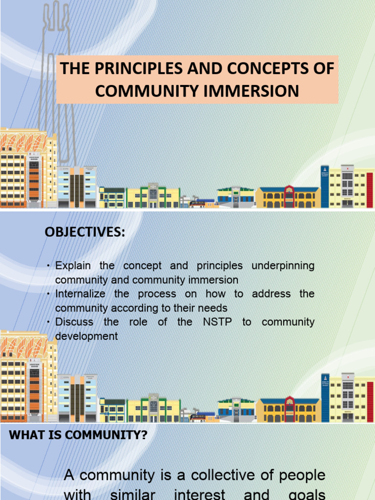 Module-1_The Principles and Concept of Community Immersion | PDF ...