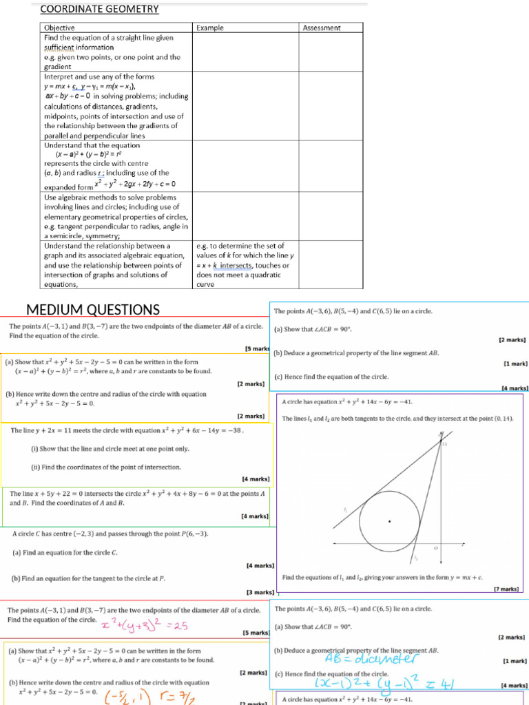 1.3 Coordinate Geometry Finished | PDF