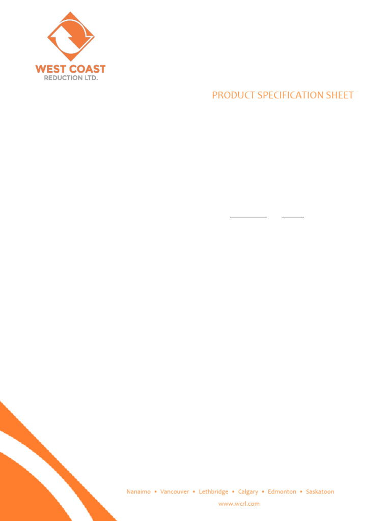 Meat & Bone Meal - Product Specification Sheet - 2024 | PDF