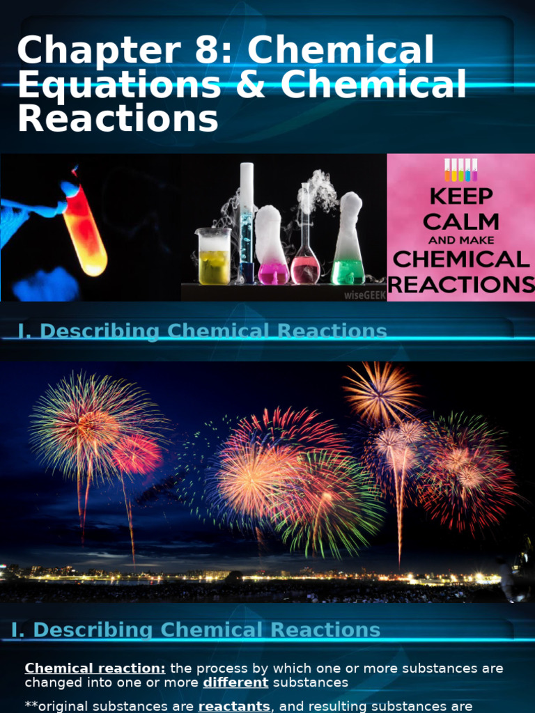 Chapter 8 Chemical Reactions | PDF | Chemical Reactions | Chemical ...